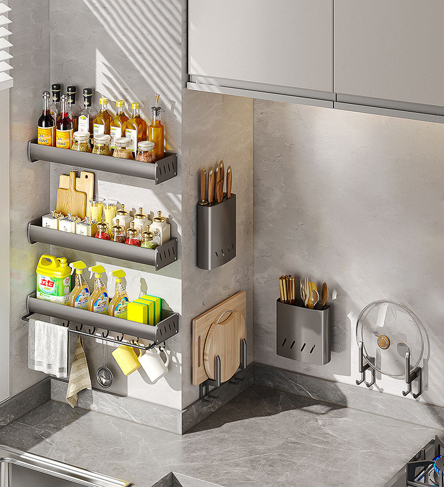 Joybos® Wall mounted 7 pieces Kitchen Tool Storage F204 – AU-Joybos